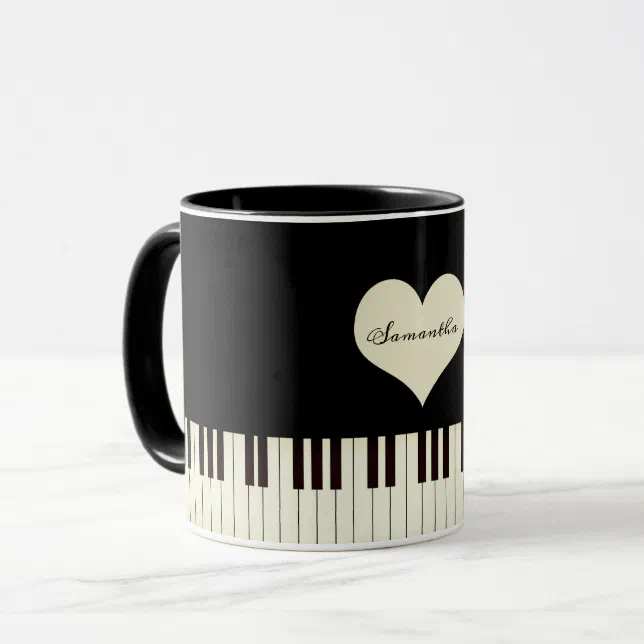 Piano keys mug | Zazzle