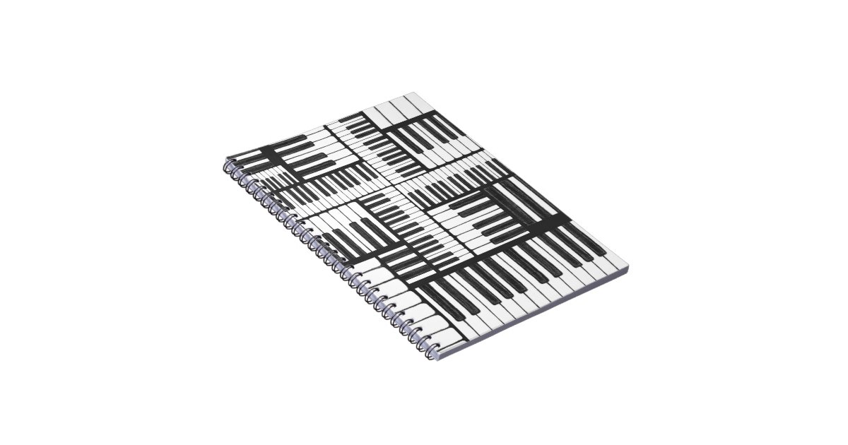 Piano Keys Notebook | Zazzle