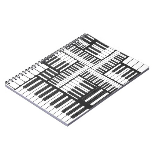 Piano Keys Notebook | Zazzle