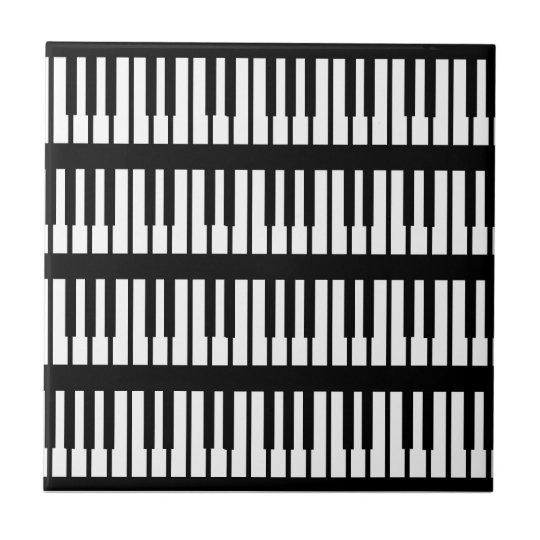 Piano Keys Pattern Ceramic Tile | Zazzle.com