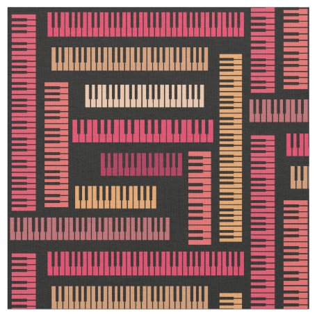 Piano Fabric | Zazzle
