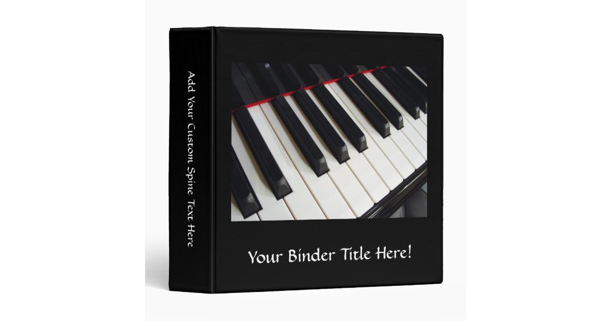 Piano Keys Photograph Binder | Zazzle
