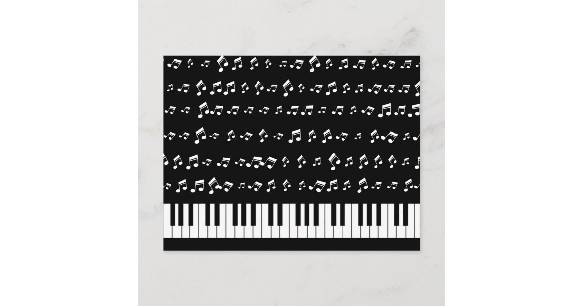 Piano Keys Postcard | Zazzle