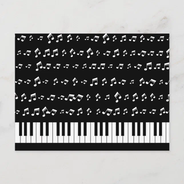 Piano Keys Postcard | Zazzle