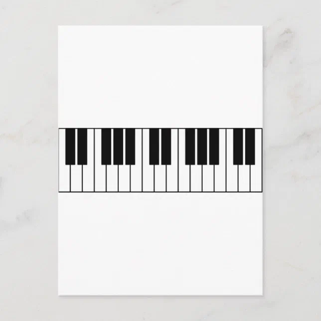 Piano Keys Postcard | Zazzle