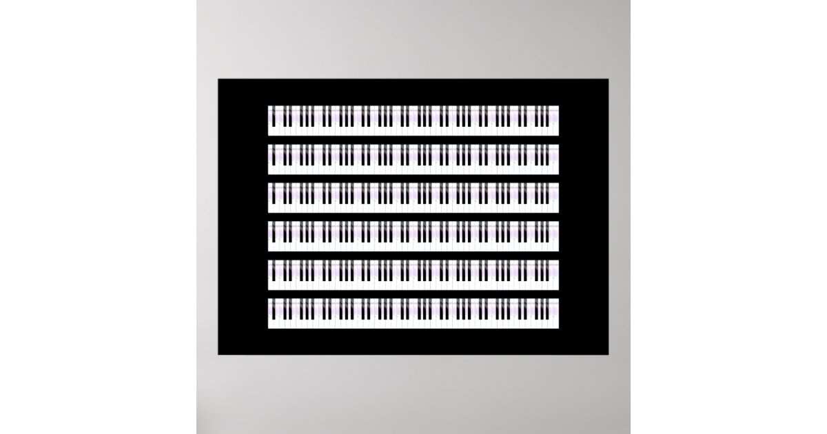 Piano Keys Poster | Zazzle