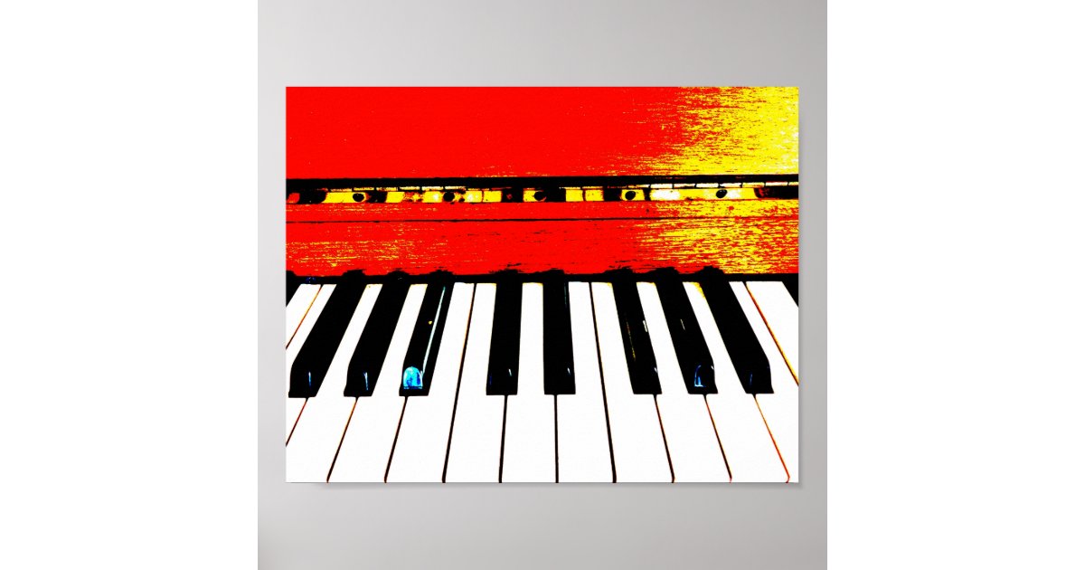 Piano Keys Poster | Zazzle