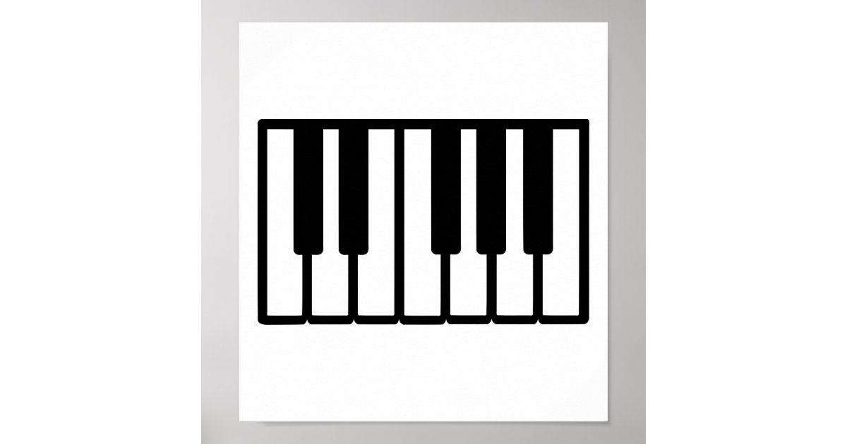 Piano keys poster | Zazzle