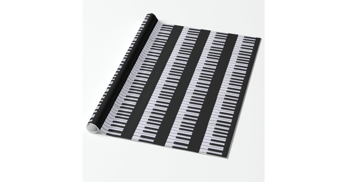 Piano Keys Wrapping Paper | Zazzle