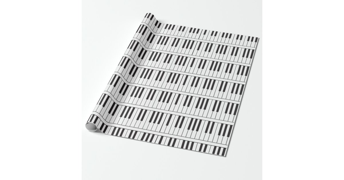 Piano Keys Wrapping Paper | Zazzle