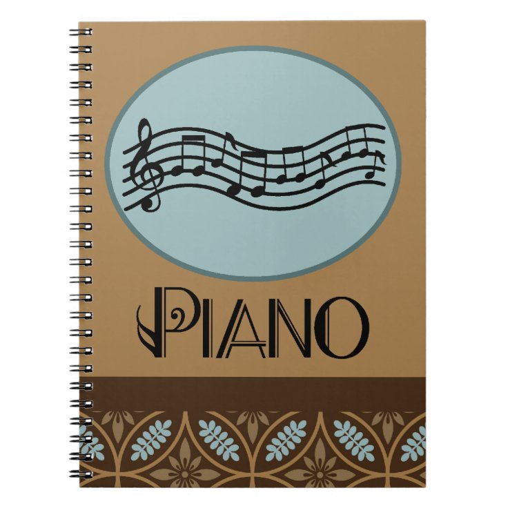Piano Lesson Practice Journal | Zazzle