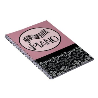 Piano Lesson Practice Notes Notebook | Zazzle
