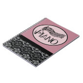 Piano Lesson Practice Notes Notebook | Zazzle