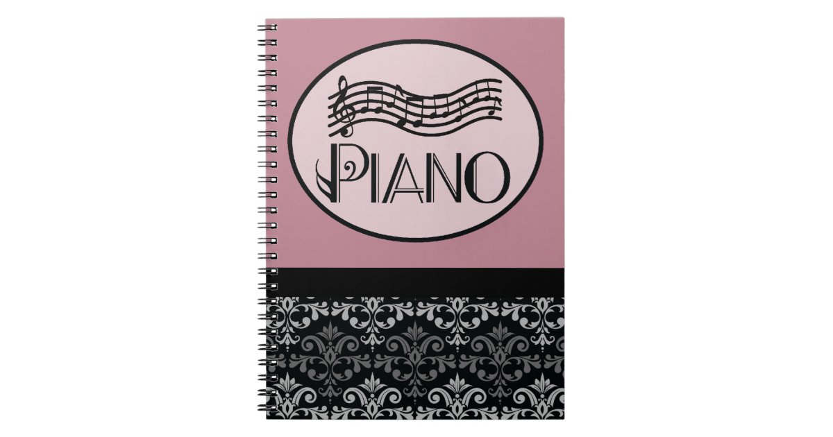 Piano Lesson Practice Notes Notebook | Zazzle