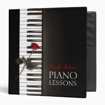 Piano Lessons Classical Music Scores binder | Zazzle