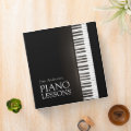 Piano Lessons Music Teacher 3 Ring Binder | Zazzle