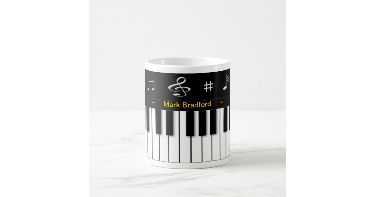 Piano Mug - Personalize Name | Zazzle