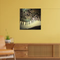 Piano Music Abstract Poster | Zazzle