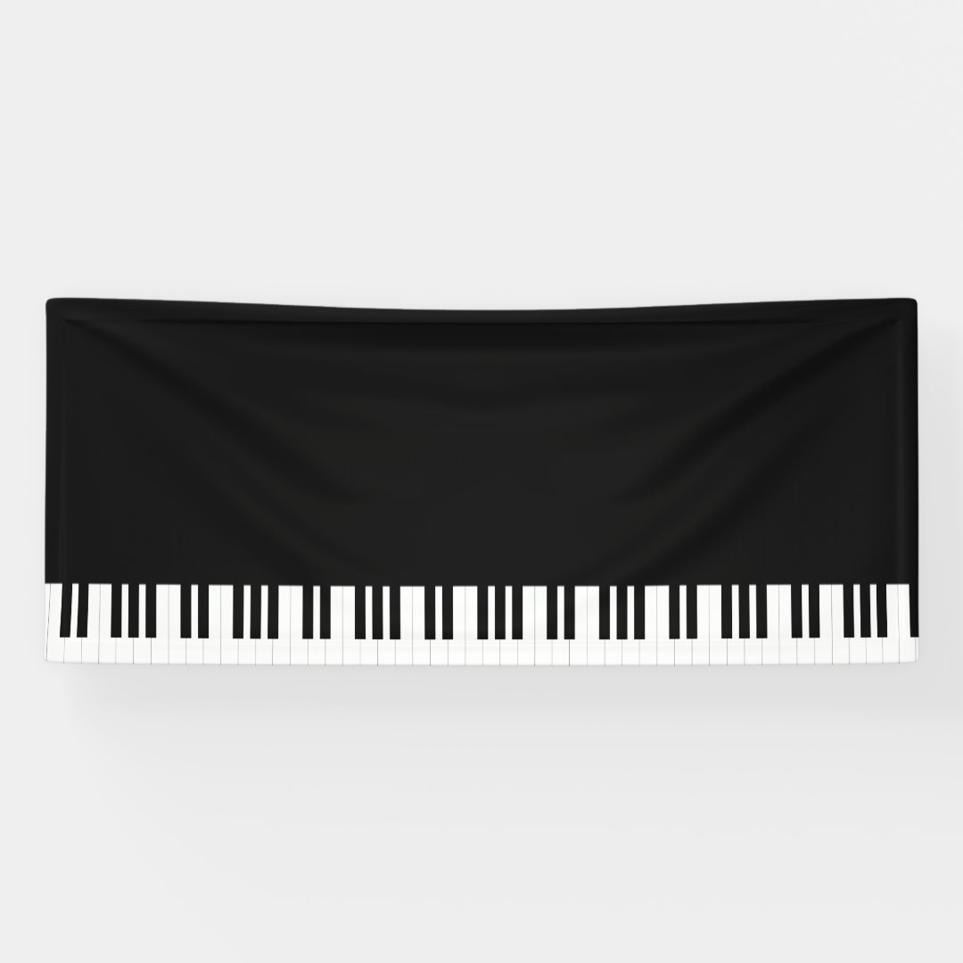 PIANO MUSIC BANNER | Zazzle