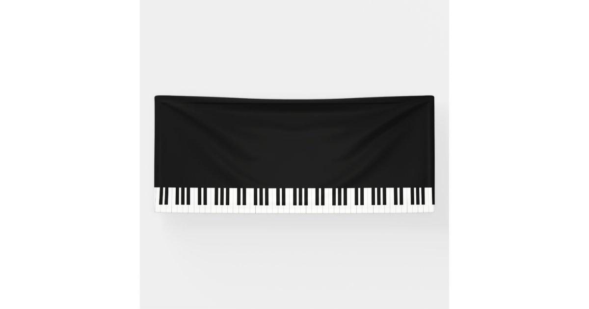 PIANO MUSIC BANNER | Zazzle
