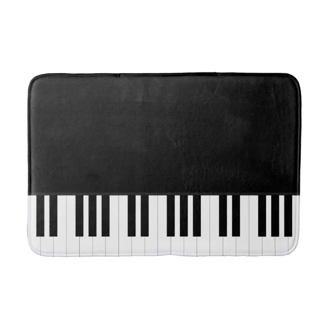 PIANO MUSIC BATH MAT | Zazzle