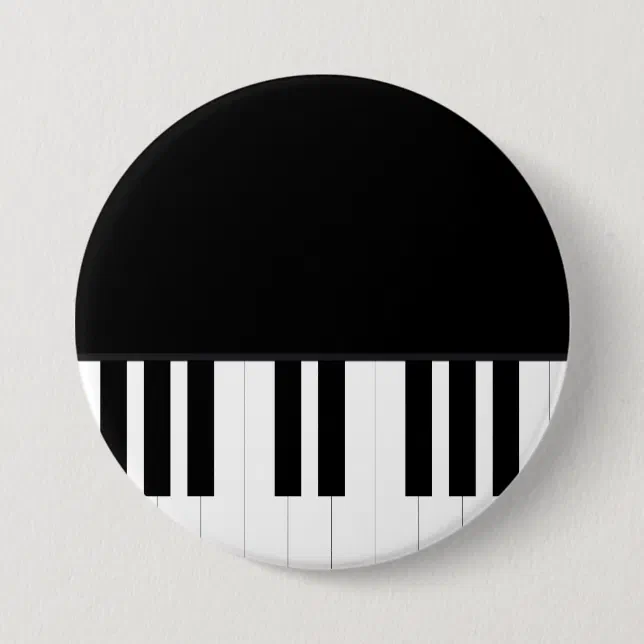 PIANO MUSIC BUTTON | Zazzle