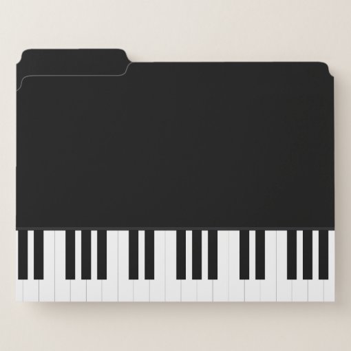 PIANO MUSIC FILE FOLDER | Zazzle