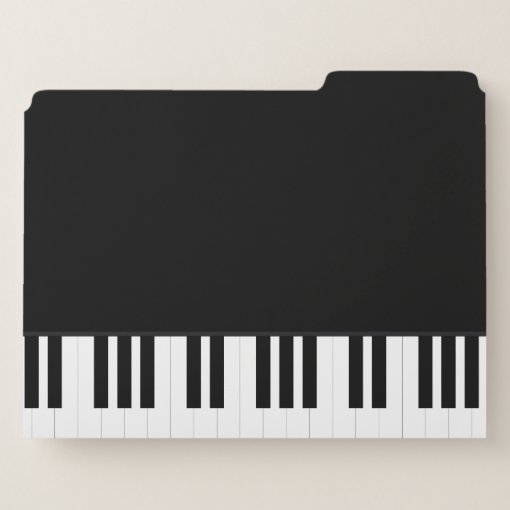 PIANO MUSIC FILE FOLDER | Zazzle