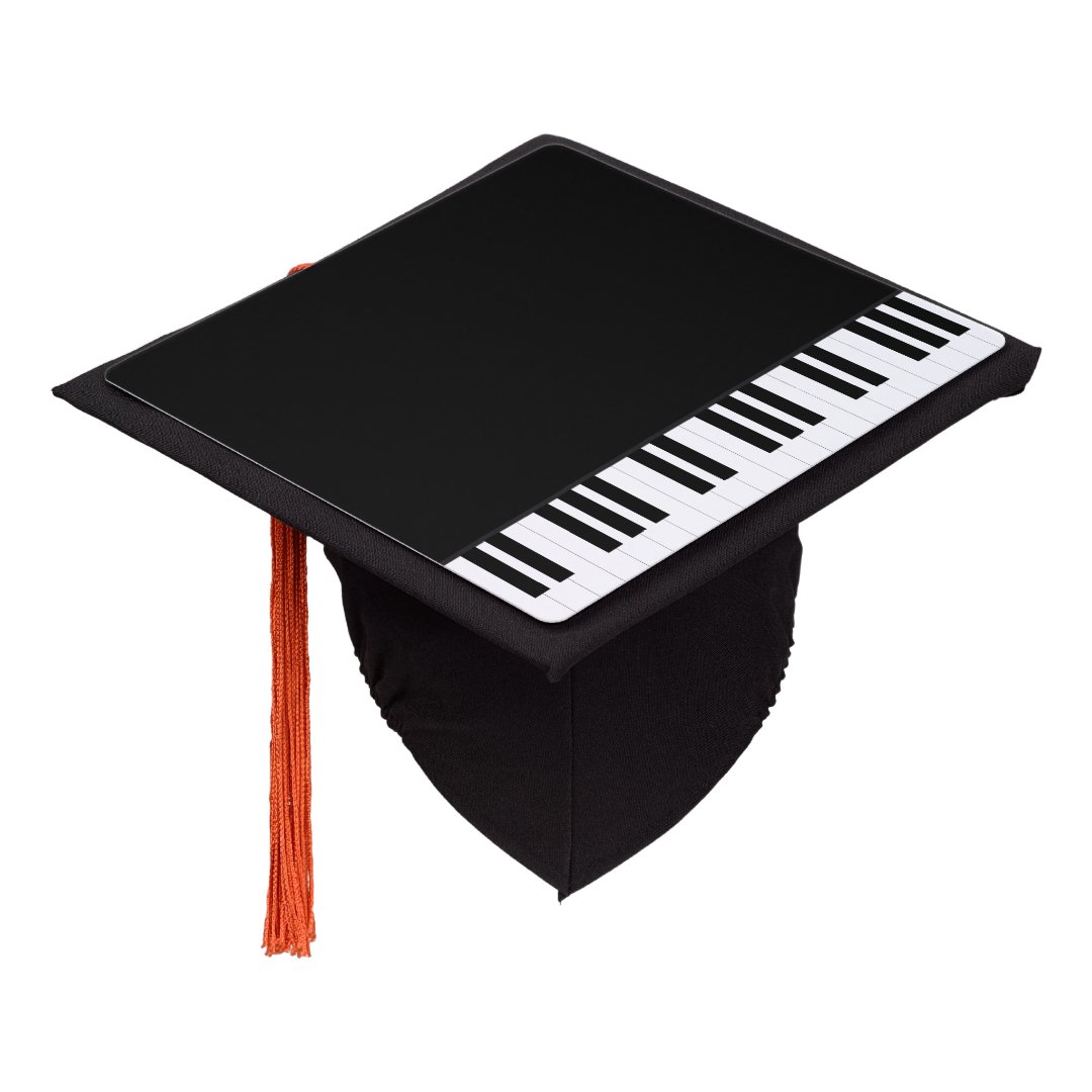 PIANO MUSIC GRADUATION CAP TOPPER | Zazzle