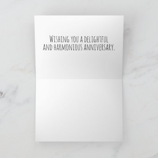 Piano Music Happy Anniversary Card | Zazzle