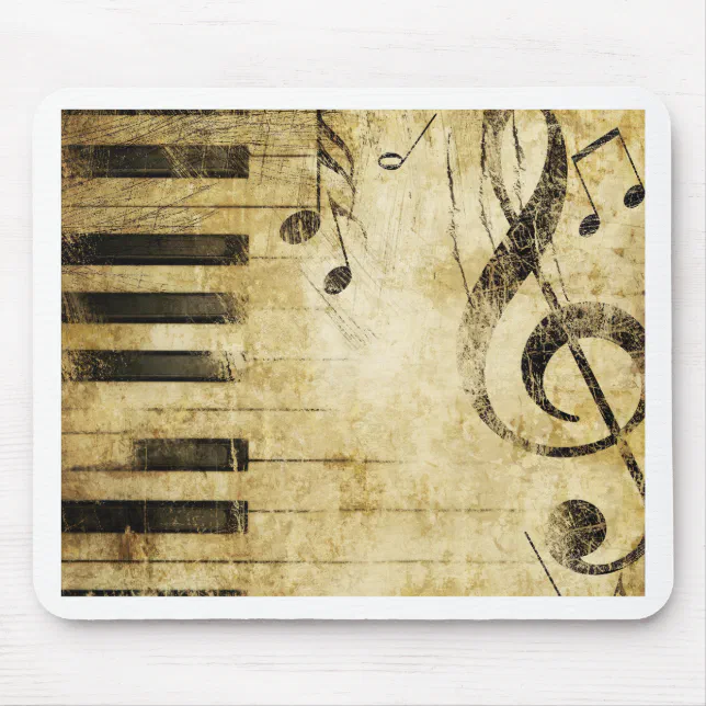 Piano Music Notes Mouse Pad | Zazzle