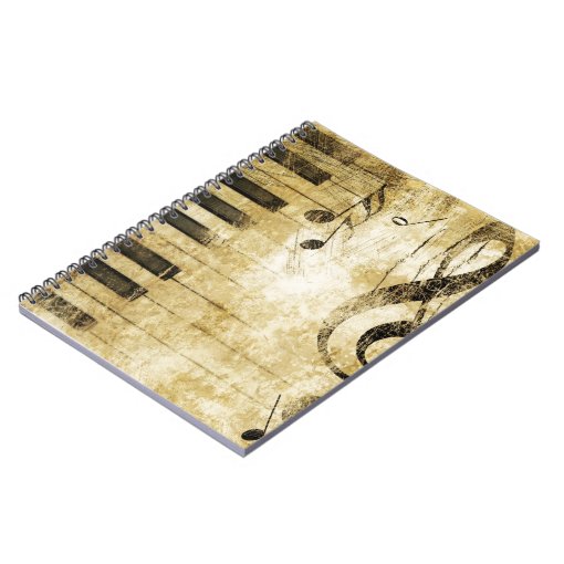 Piano Music Notes Notebook | Zazzle