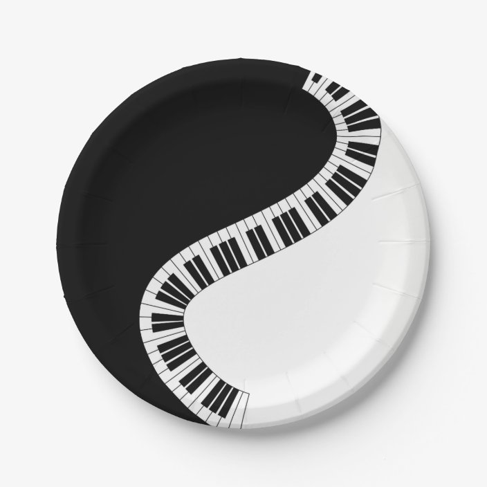 Piano Music Paper Plate | Zazzle.com