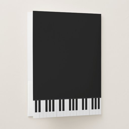 PIANO MUSIC POCKET FOLDER | Zazzle