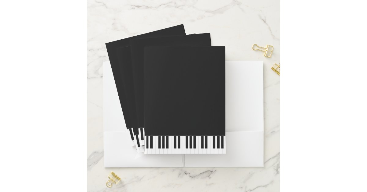 PIANO MUSIC POCKET FOLDER | Zazzle