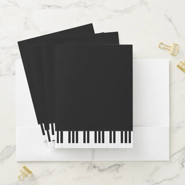 PIANO MUSIC POCKET FOLDER | Zazzle