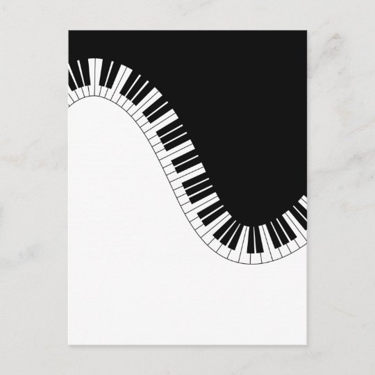PIANO MUSIC POSTCARD | Zazzle.com
