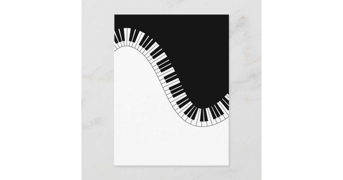 PIANO MUSIC POSTCARD | Zazzle