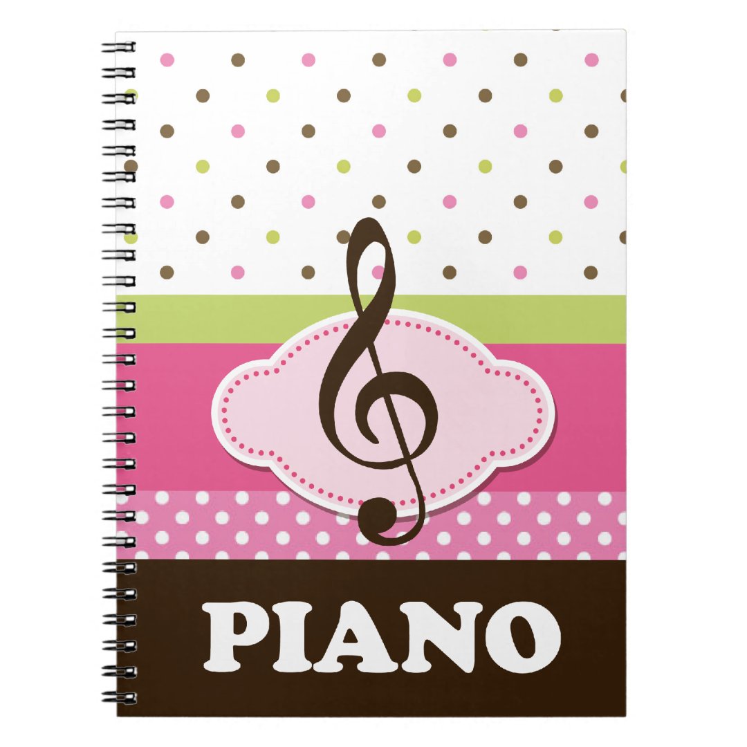 Piano Music Practice Notebook Journal | Zazzle