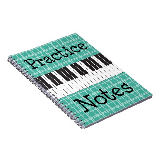 Piano Music Practice Notes Notebook | Zazzle