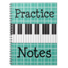 Personalized Music Lesson Practice Journal Noteboo | Zazzle.com