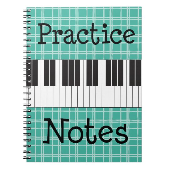 Piano Music Practice Notes Notebook | Zazzle.com