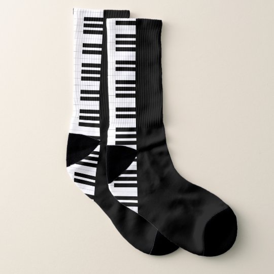 PIANO MUSIC SOCKS | Zazzle.com
