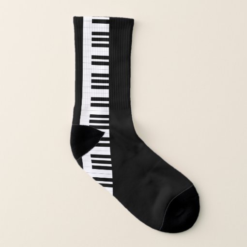 PIANO MUSIC SOCKS | Zazzle