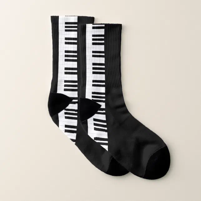 PIANO MUSIC SOCKS | Zazzle