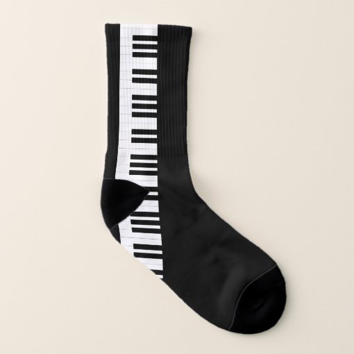 PIANO MUSIC SOCKS | Zazzle