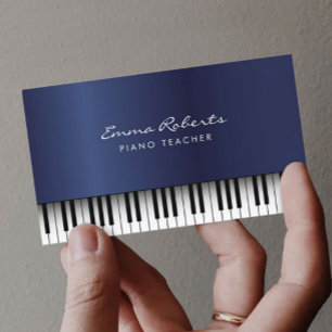 Piano Business Cards 100 Piano Teacher / Pianist Business Card