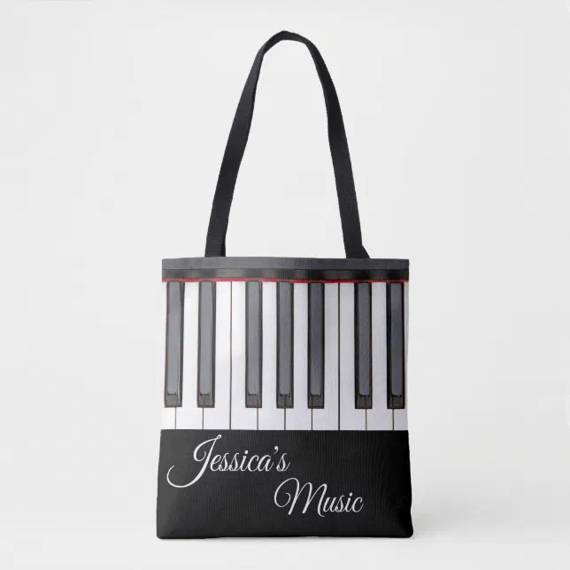 Piano Music Tote Bags for Piano Players | Zazzle