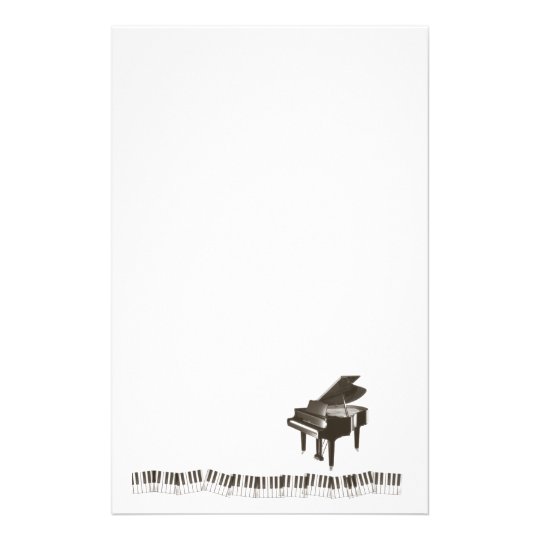 Piano Notes Stationery | Zazzle.com