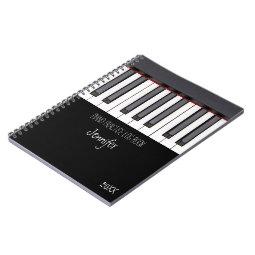 Piano Practice Log Book | Zazzle